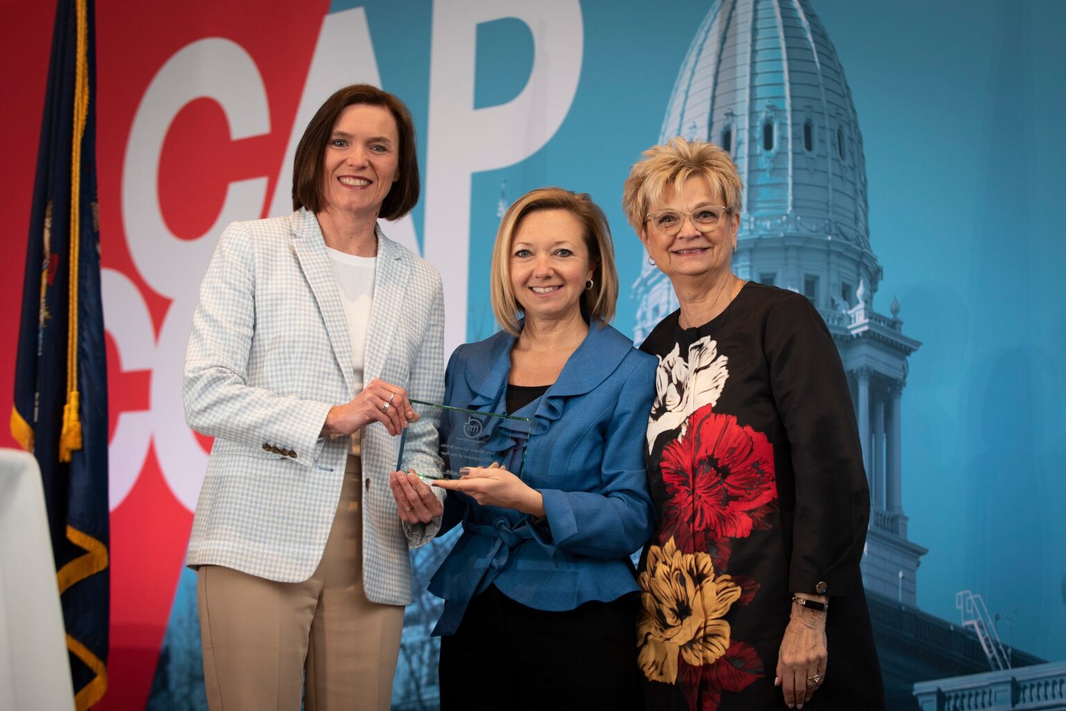 Senate Majority Leader Winnie Brinks and Senator Thomas Albert Receive ...